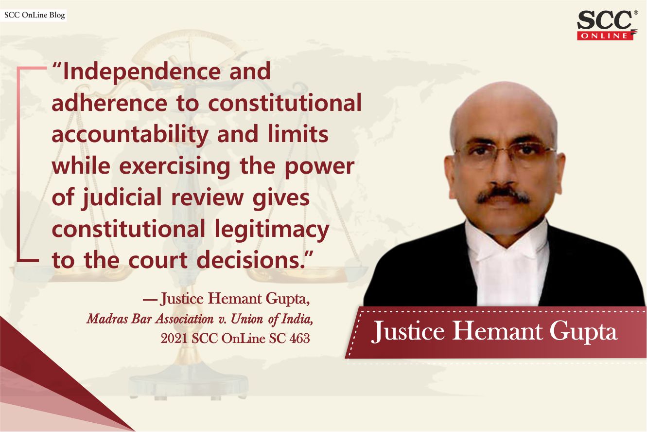 Know Thy Judge| Justice Hemant Gupta | SCC Times