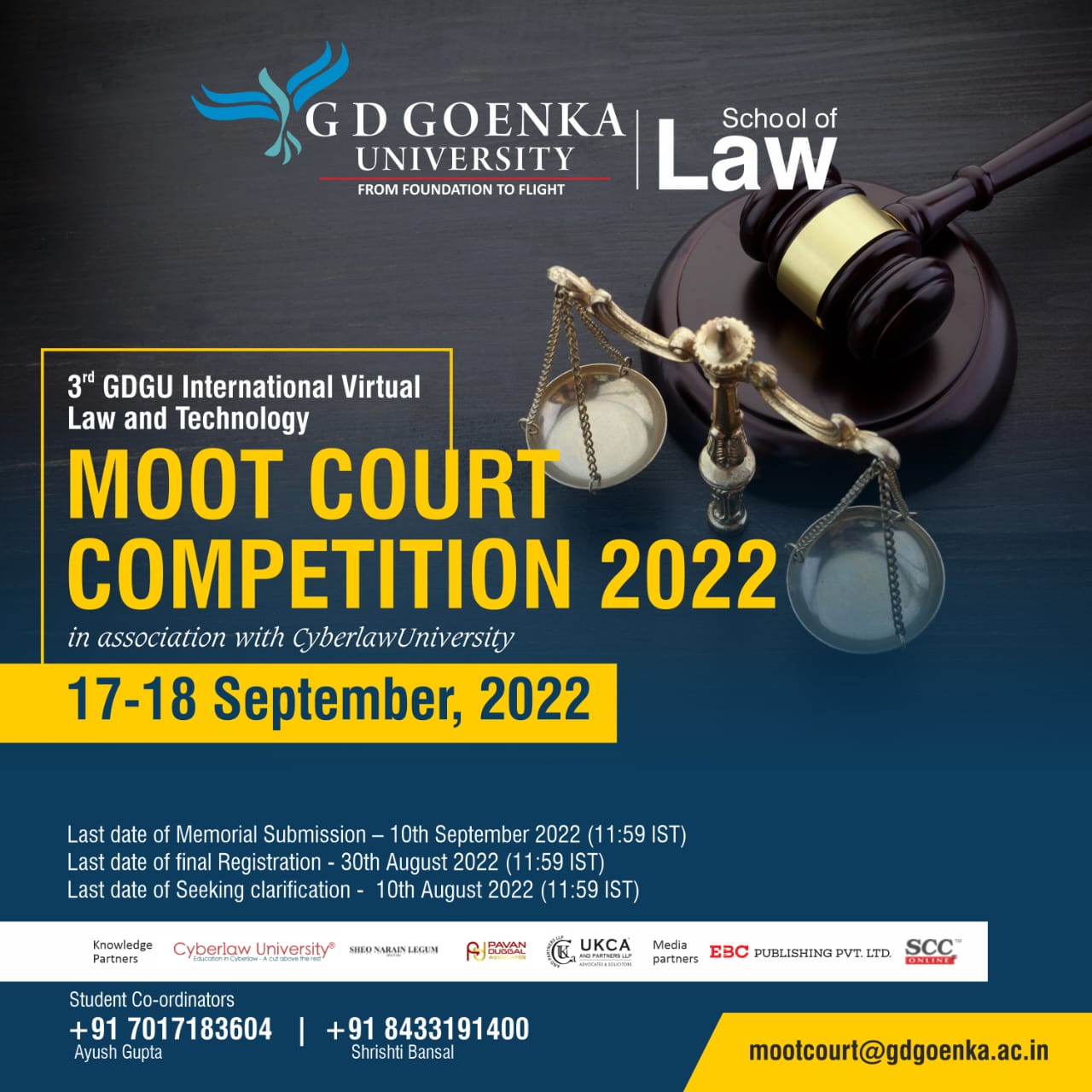 3rd GD Goenka International Virtual Law and Technology Moot Court ...