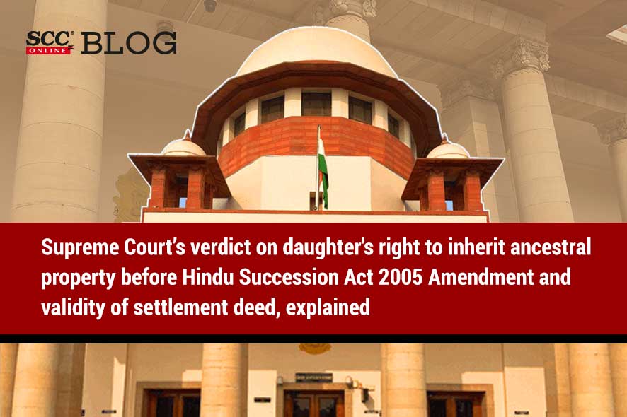 SC explains daughters right on ancestral property and validity of ...