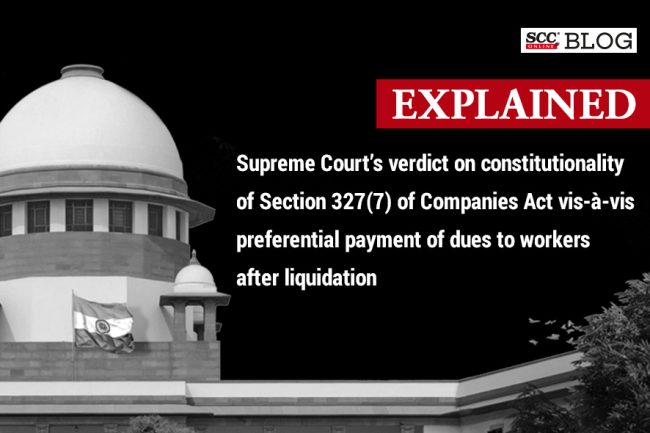 Explained Supreme Court's verdict on constitutionality of Section 327(7 ...