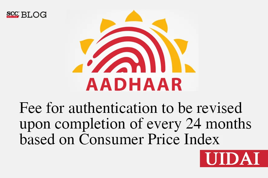 Aadhaar Regulations for Payment of Fees for Performance of ...