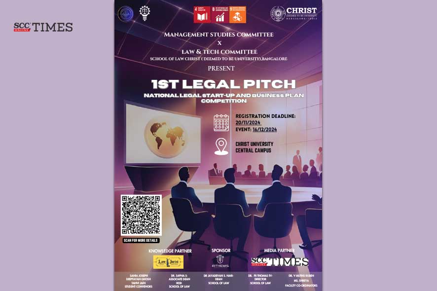1st Legal Pitch: National Legal Start - UP & Business Plan Competition | SCC Times