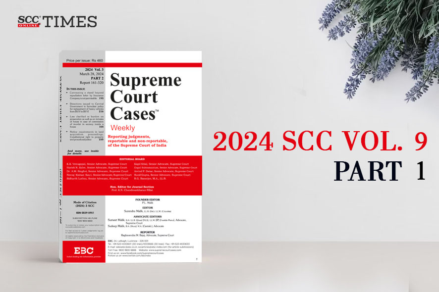 2024 SCC Vol. 9 Part 1 | SCC Times